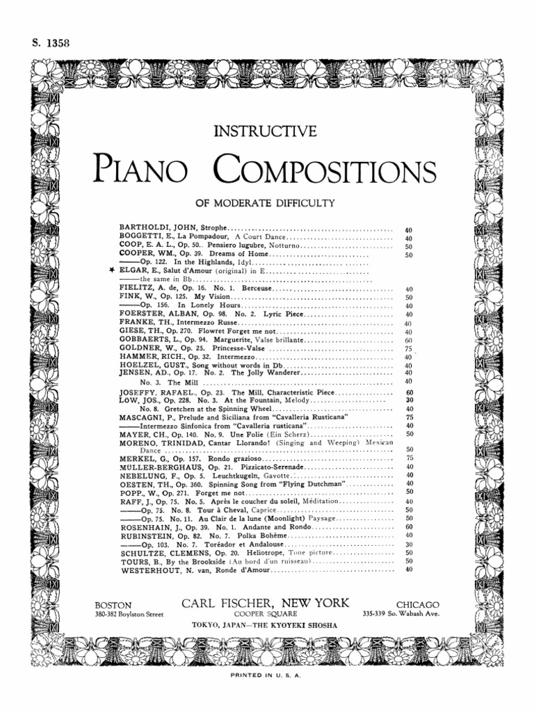 IMSLP - Salut D'amour Piano Elgar | PDF