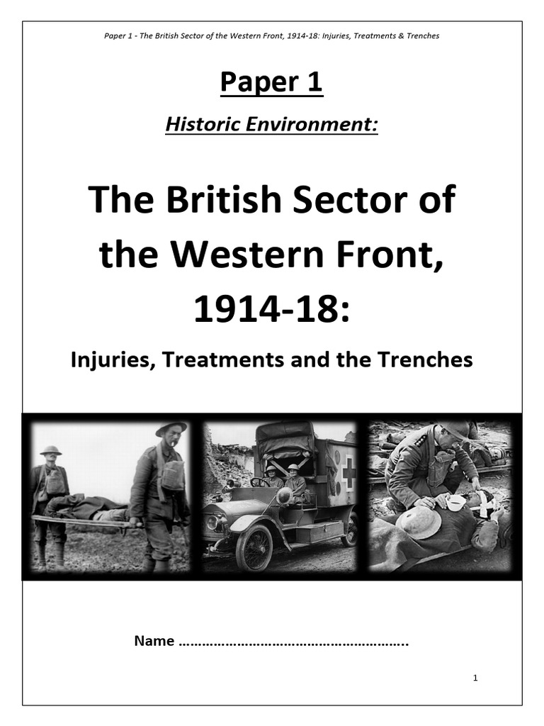 Western Front Medicine and Warfare 1914-18 | PDF | Trench Warfare | Surgery