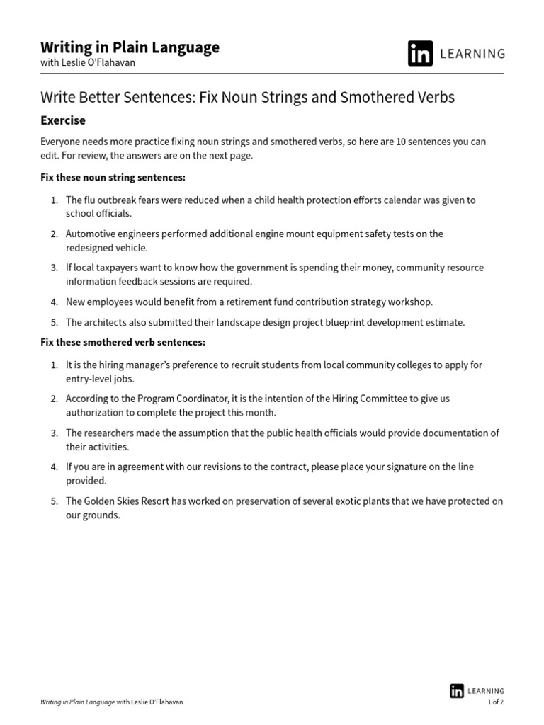 Noun Strings and Smothered Verbs | PDF | Language Families | Linguistic ...