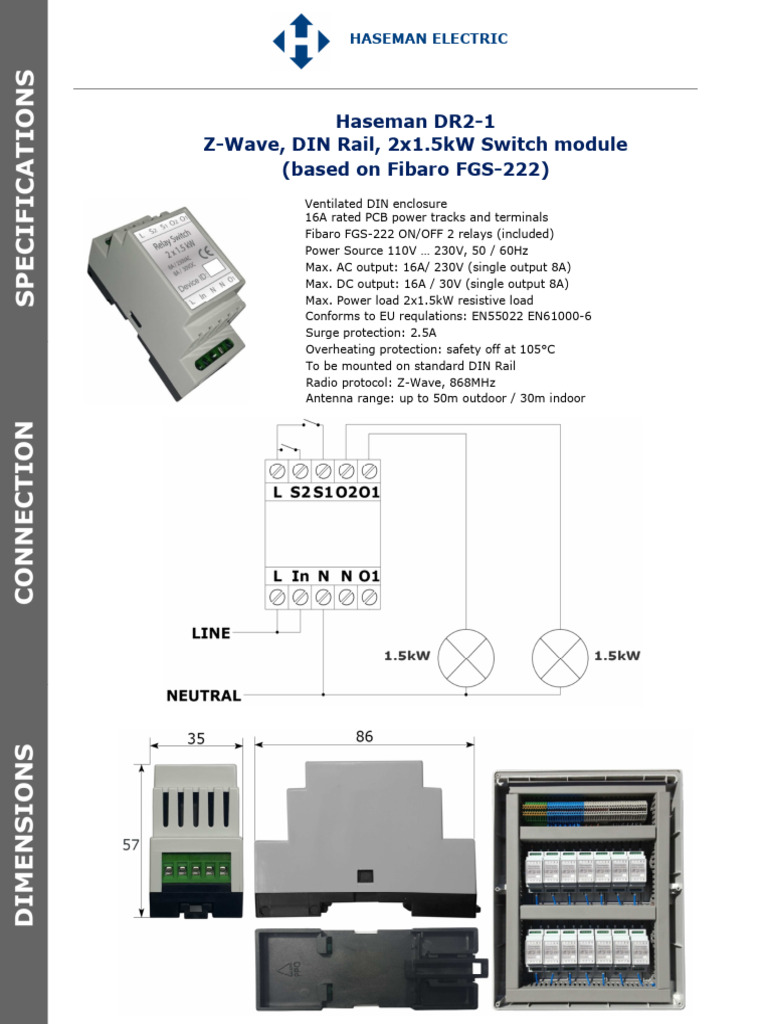 Haseman DR2-1 Datasheet | PDF