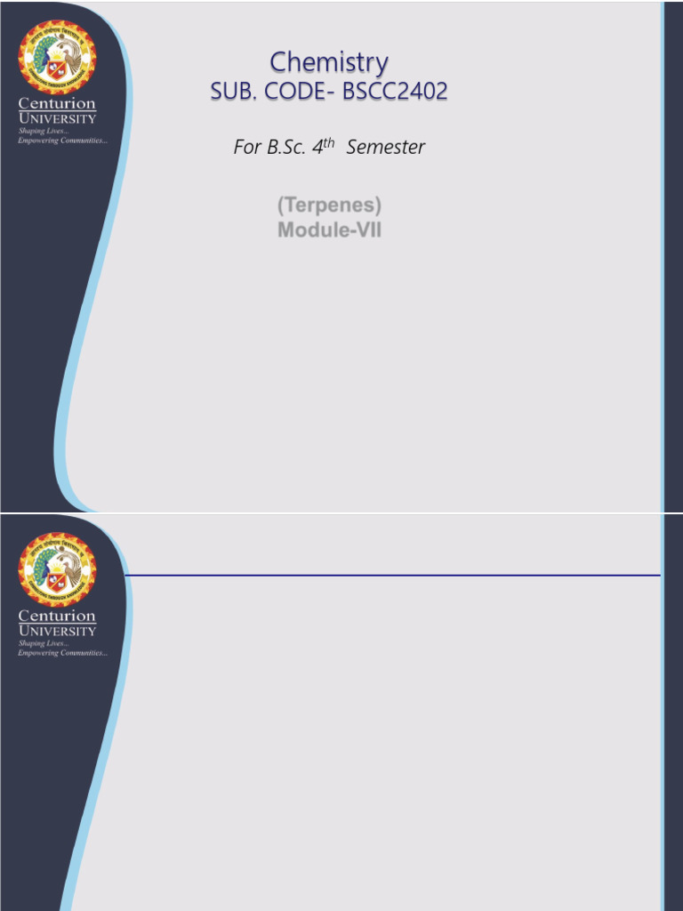 Terpenoids: Isoprene Rule and Classification | PDF | Natural Products