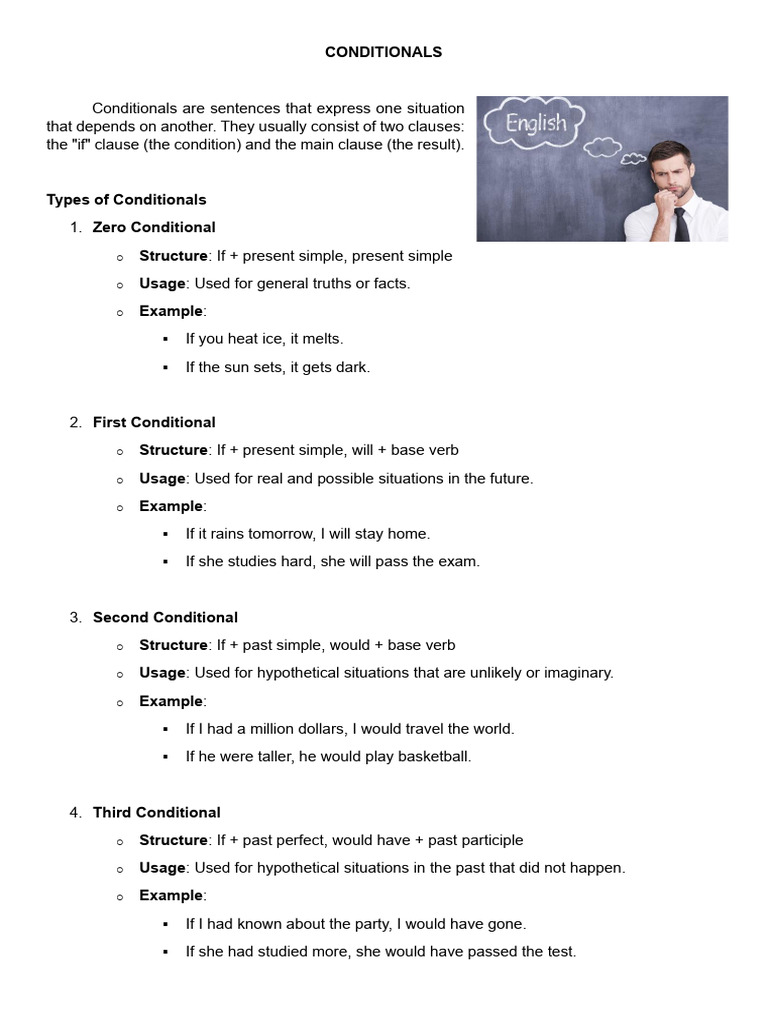CONDITIONALS | PDF