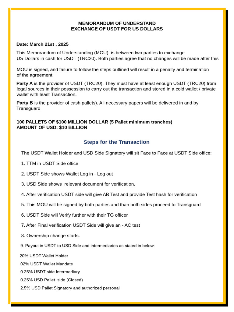 100 PALLETS AGREEMENT 21st March 2025 | PDF | Identity Document ...