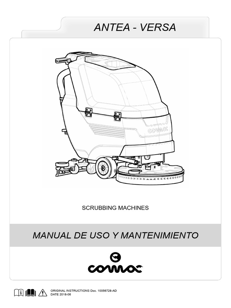 Uso y Mantenimiento Comac Versa Fregadora | PDF | Agua