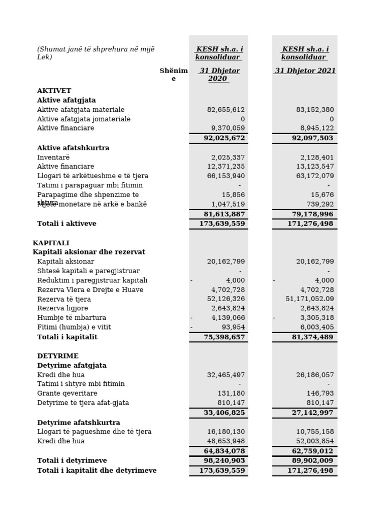 Financial Statements (BS & PL) - Yrs 2020 To 2024 | PDF
