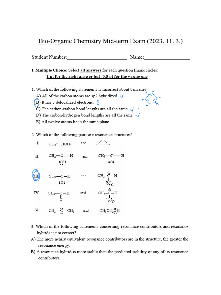 BIO-Organic Chemistry ME | PDF | Chemical Reactions | Isomer