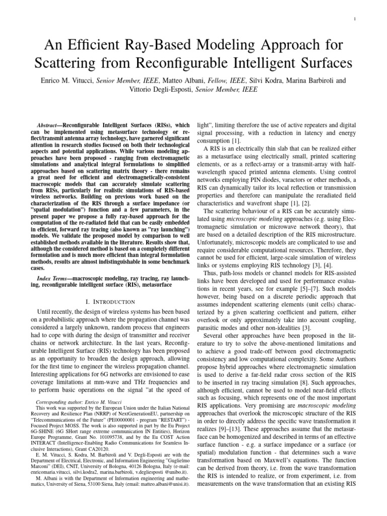 An_Efficient_Ray-Based_Modeling_Approach_for_Scatt | PDF | Diffraction | Waves