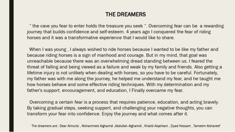 The Dreamers A | PDF