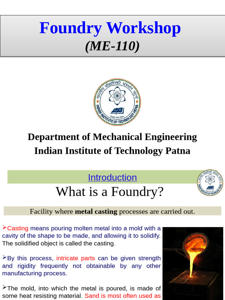 Overview of Foundry Workshop Processes | PDF | Casting | Materials