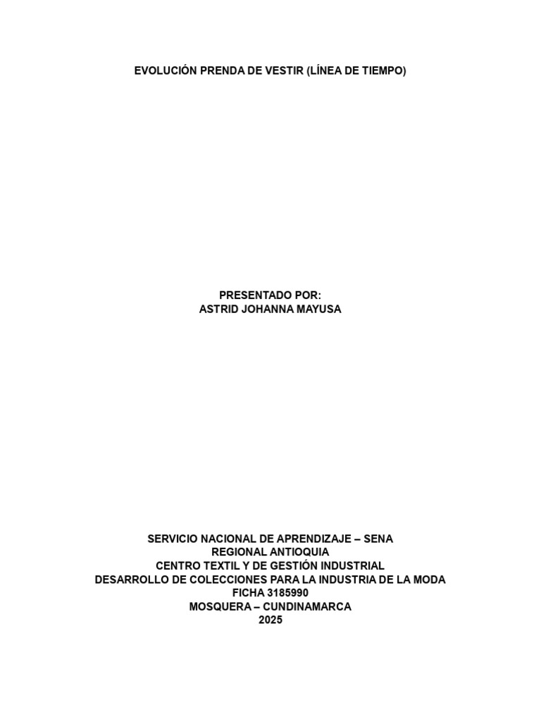 Evolución de la Moda: Línea de Tiempo | PDF | Ropa | Moda