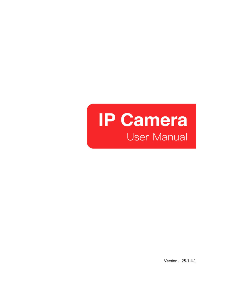 IP Camera Web6.0 User Manual | PDF | Ip Address | Router (Computing)