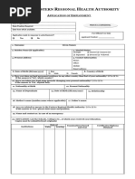 Application For Employment at WASA | PDF | Marriage | Government
