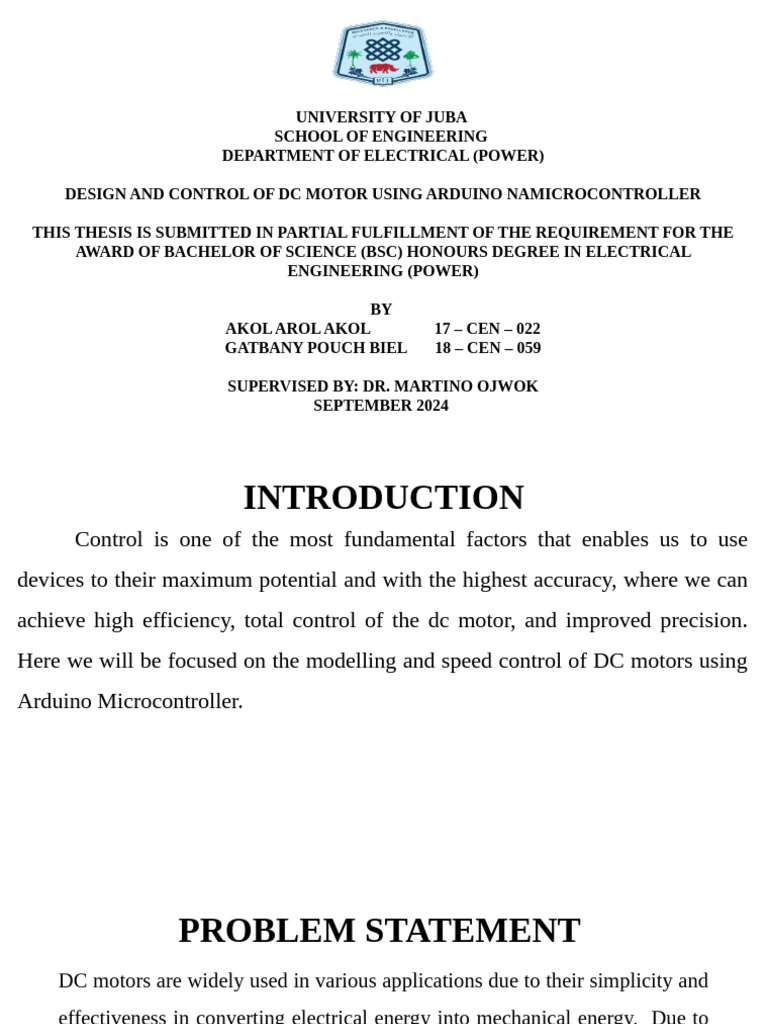 Speed Control of DC Motor | PDF | Electrical Engineering | Electricity