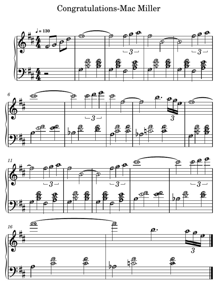 Congratulations - Mac Miller | PDF