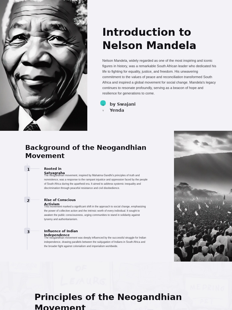Introduction To Nelson Mandela | PDF | Nelson Mandela | Nonviolence
