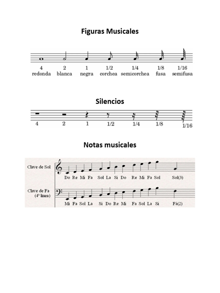 Figuras y Notas Musicales | PDF