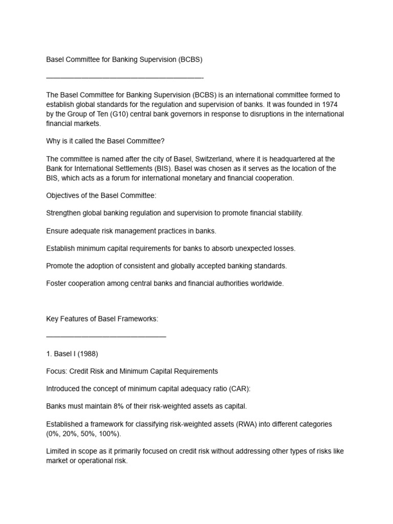Overview of Basel Banking Standards | PDF | Basel Iii | Capital Requirement