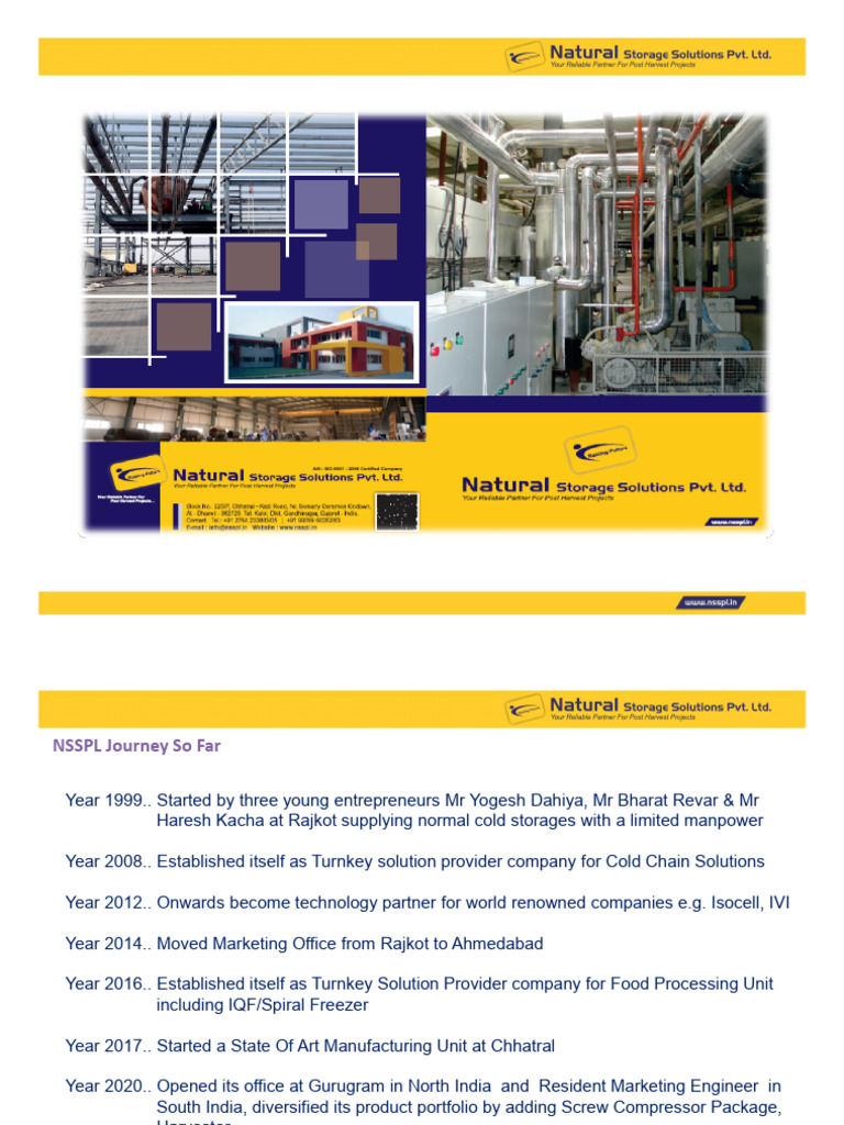 NSSPL Brochure | PDF | Refrigeration | Refrigerator