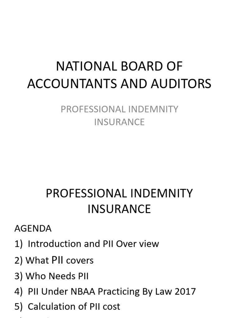 Professional Indemnity Insurance Overview | PDF | Professional ...