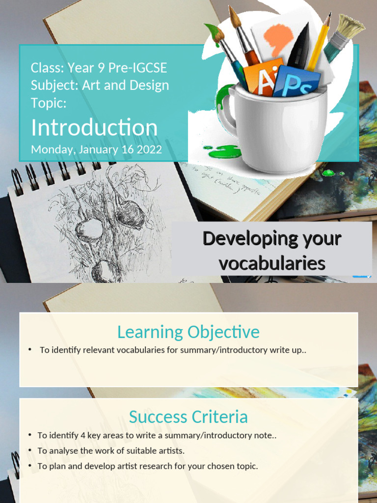 Annotation & Introduction Lesson | PDF | Paintings | Drawing Annotation & Introduction Lesson | PDF | Paintings | Drawing
