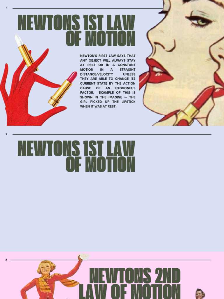Newtons 1st Law of motion | PDF