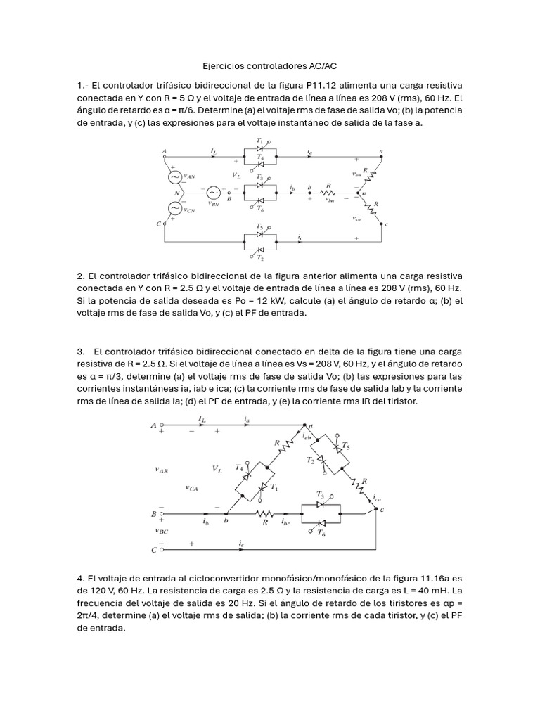 Ejercicios Controladores Acac | PDF