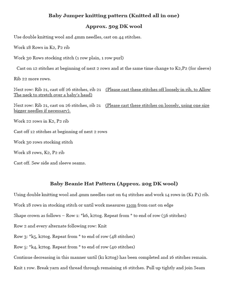 Fish and Chip Baby Pattern | PDF