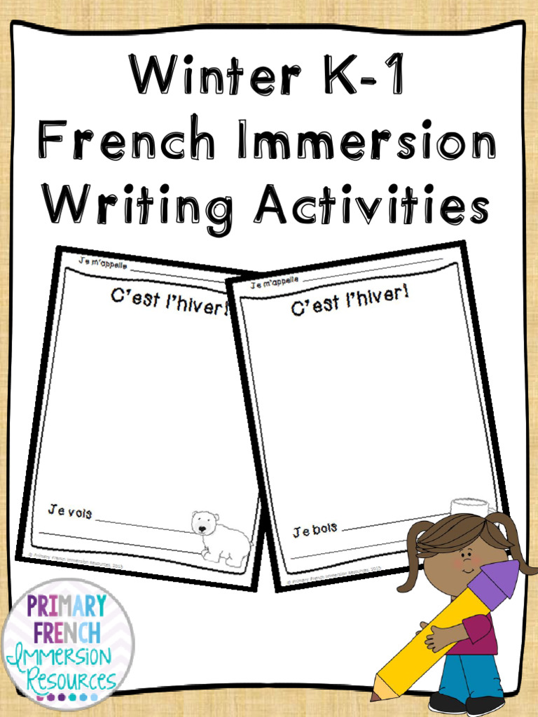Winter K-1 French Immersion Writing Activities | PDF