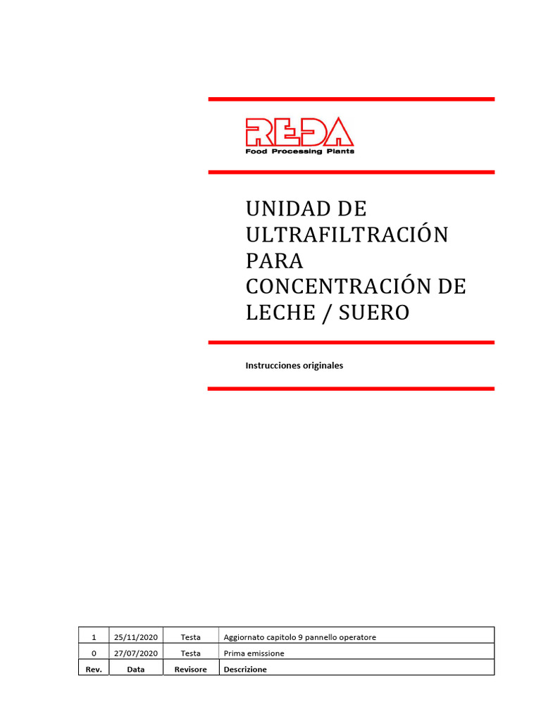 4205 - Uf Manual Operativo Uf | PDF | Filtración | Membrana