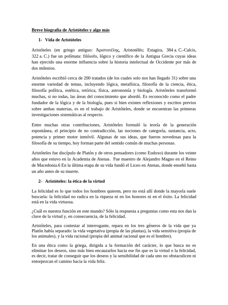 Aristóteles - Todo Junto | PDF | Aristóteles