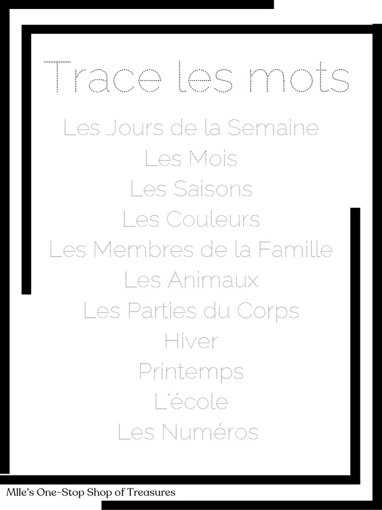 Trace Les Mots | PDF