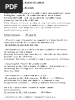Full Body Workout Plan for Beginners | PDF