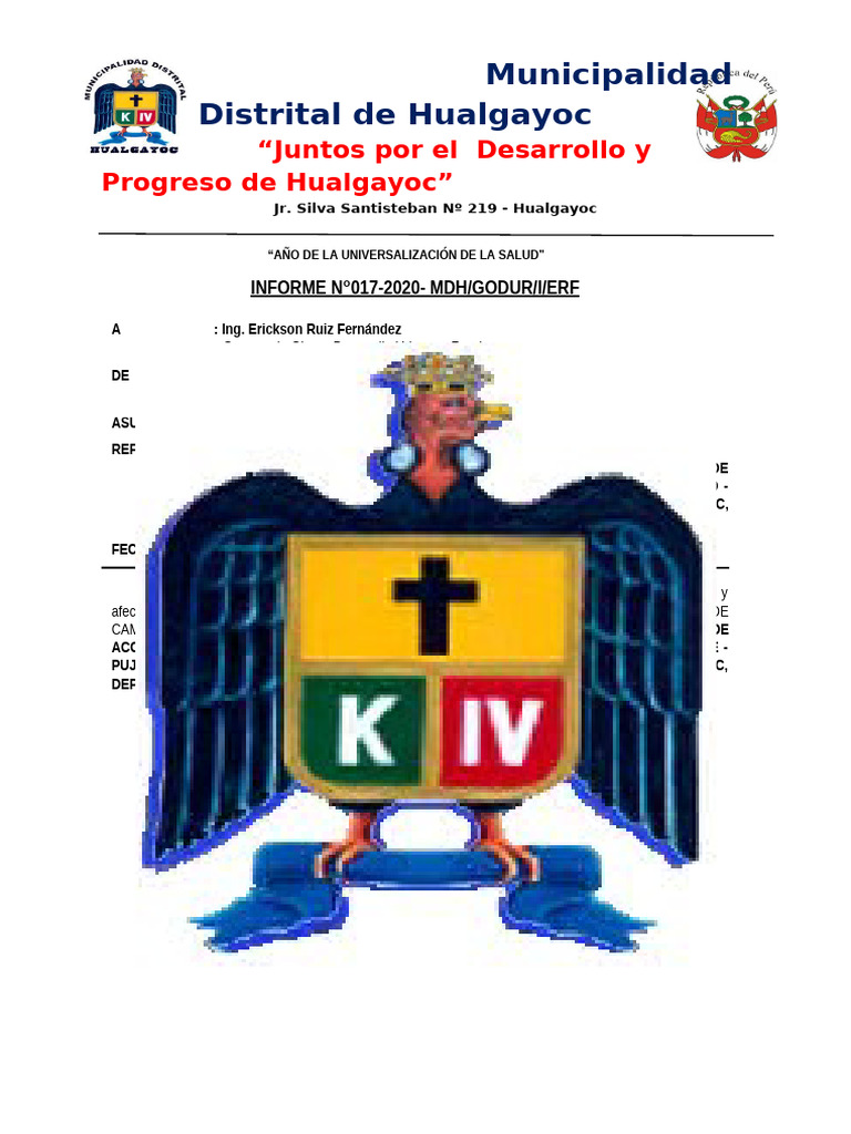 Informe 017 - Camioneta | PDF