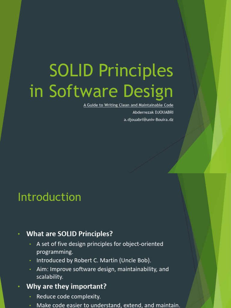 CH2 - SOLID Principles in Software Design V1.0 | PDF | Inheritance ...