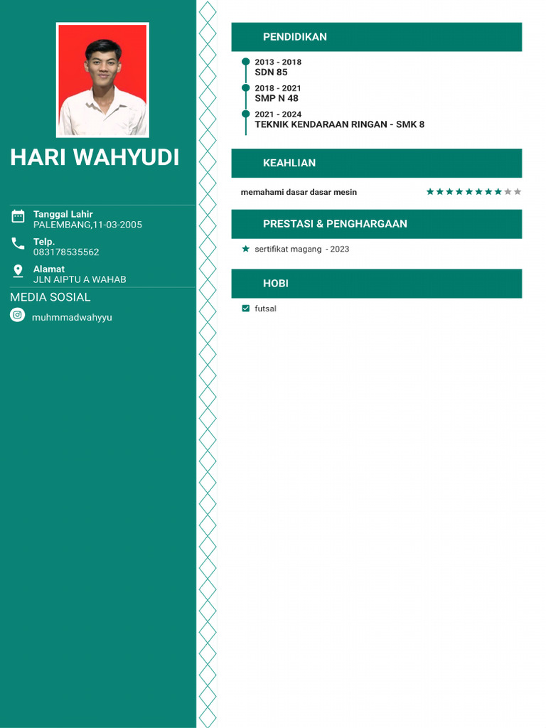 CV Wahyu | PDF