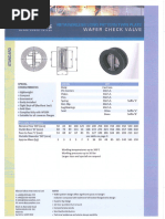 Wafer Check Valve Dimension Guide | PDF | Mechanical Engineering | Plumbing