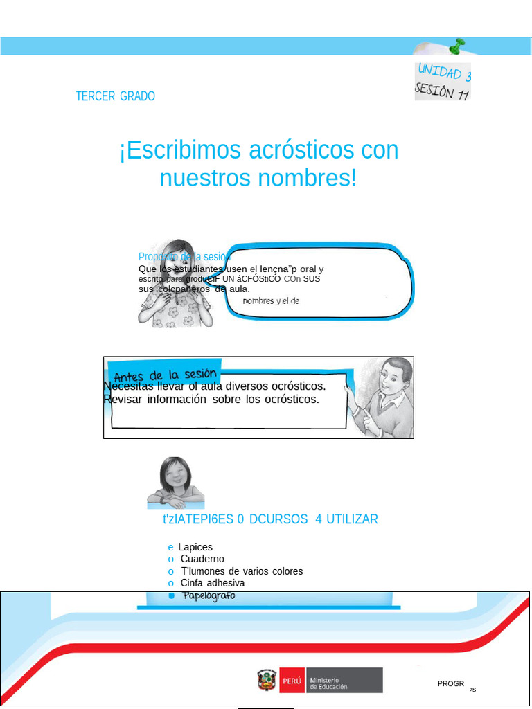 Escribimos Acrósticos Con Nuestros Nombres! - PDF Descargar Libre | PDF ...