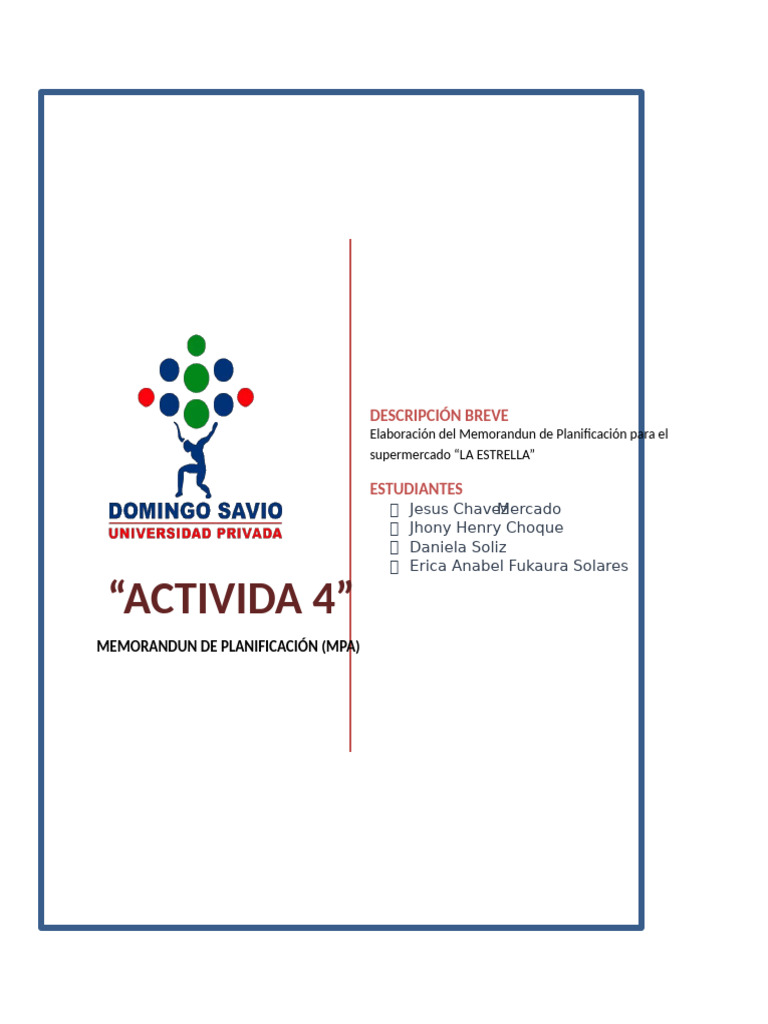 MPA Aud. Operativa Act 4-2-1 (1) | PDF | Auditoría | Planificación