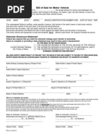 Notification of Change of Ownership, Sale of Motor Vehicle (Form NCO ...