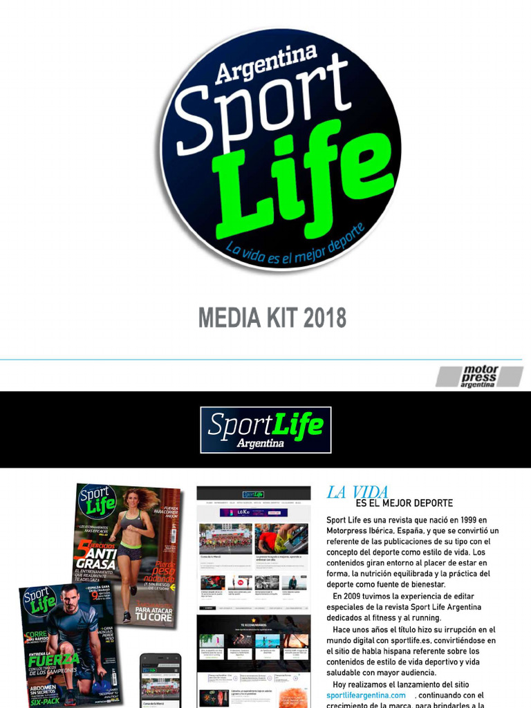 Kit de Medios Sportlife 2018 | PDF