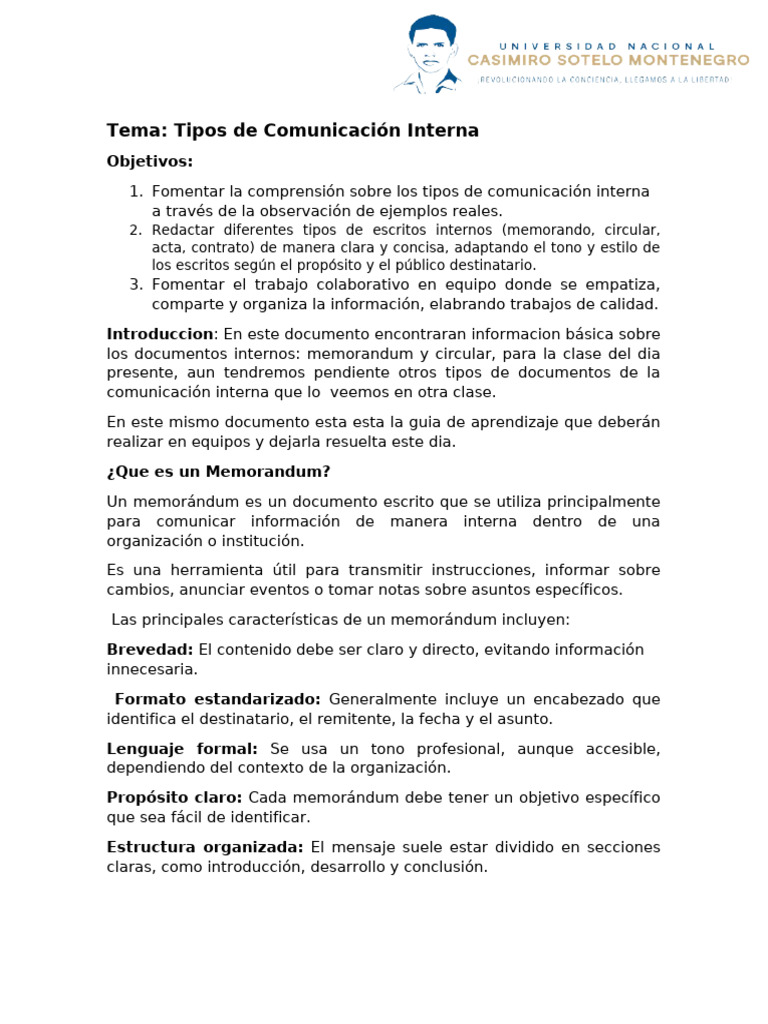 Tipos de Comunicacion Interna | PDF | Comunicación | Información