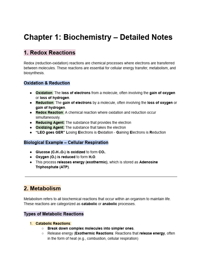 Copy of Chapter 1 Bio Notes | PDF | Dna | Rna