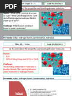 Water: The Universal Solvent Explained | PDF | Water | Properties Of Water