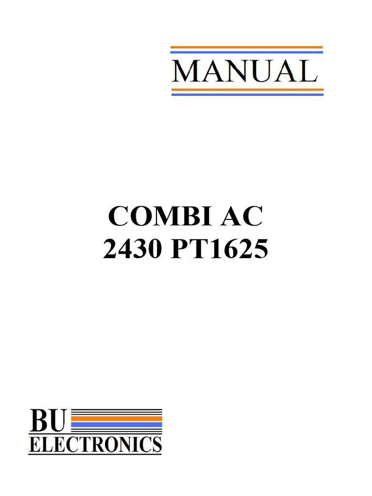 Combi Ac Pt1625 | PDF | Rede elétrica | Bens manufaturados