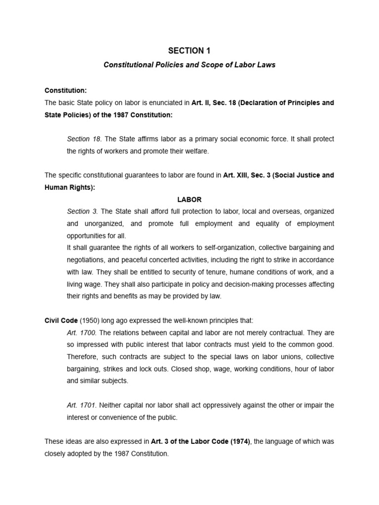 Labor Laws and Workers' Rights Overview | PDF | Employment | Apprenticeship