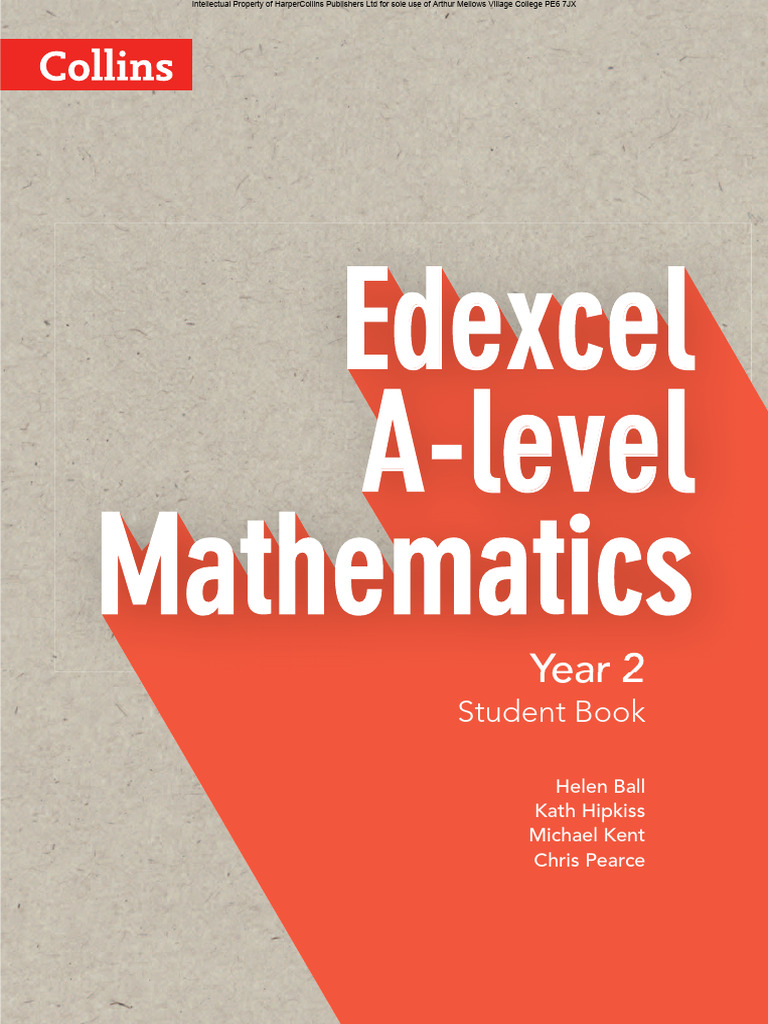Collins Edexcel a-level Mathematics Year 2 PDF | PDF | Equations | Integral