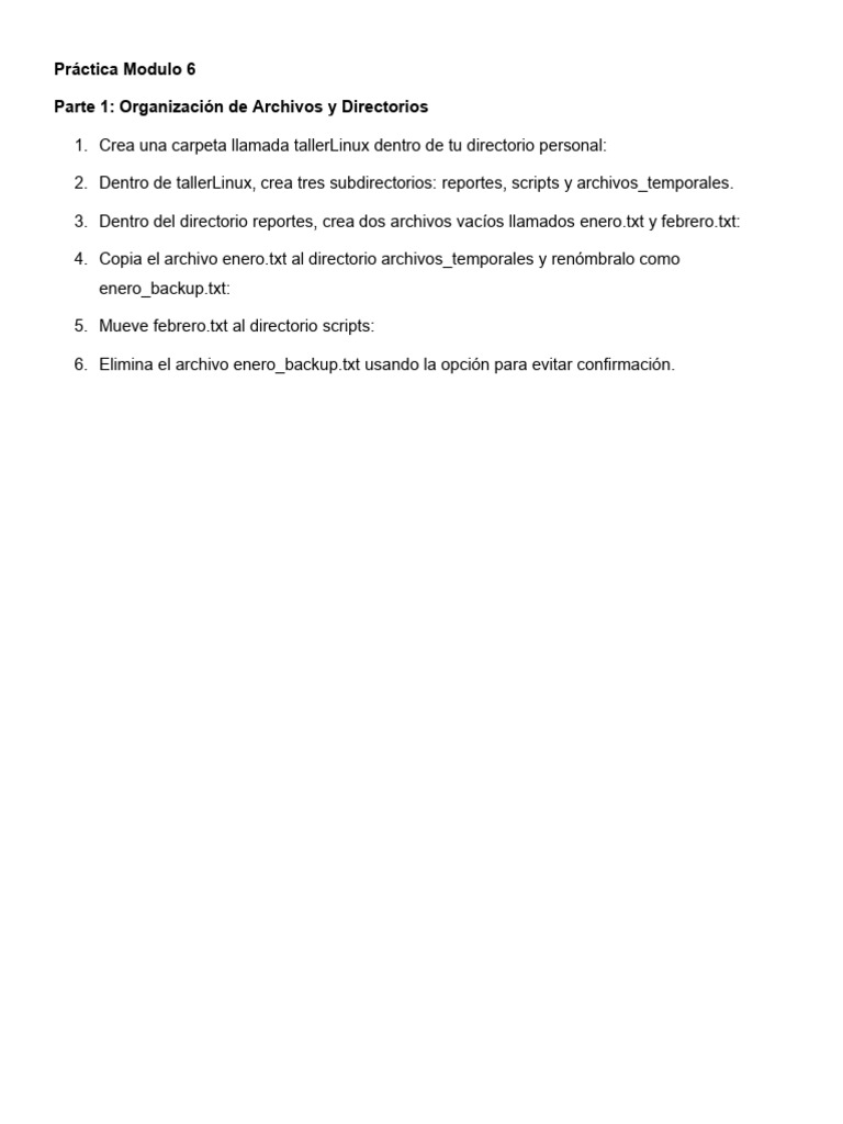 Práctica Modulo 6 | PDF