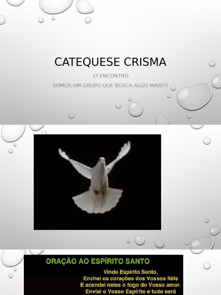 Catequese Crisma 1º Encontro | PDF