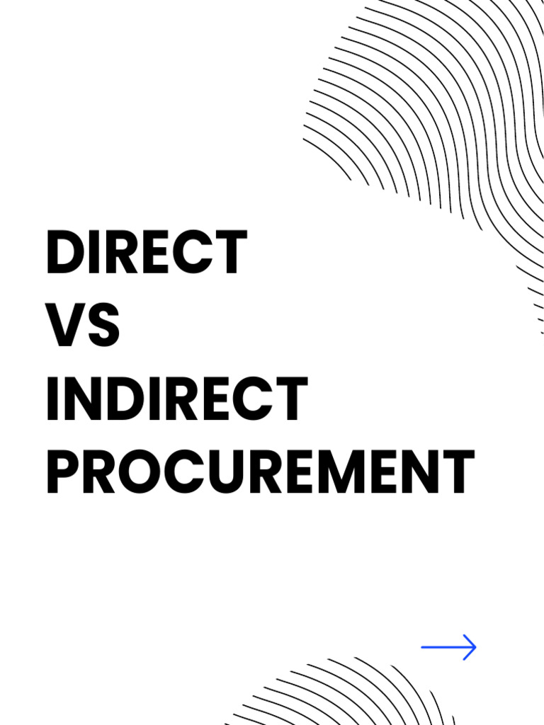 Direct VS Indirect Procurement | PDF