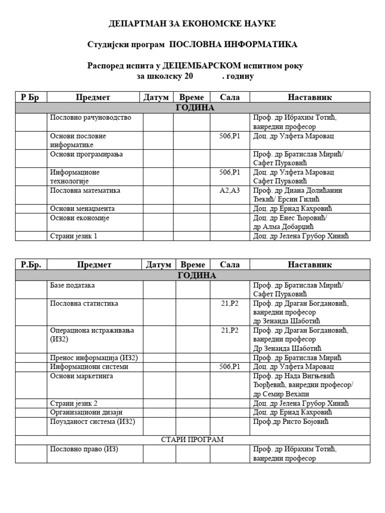 R.i.poslovna Informatika | PDF